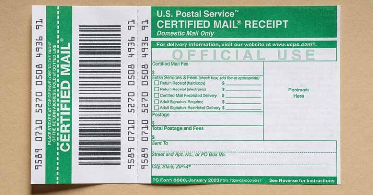 Certified Mail - Return Receipt vs Electronic Return Receipt (ERR ...